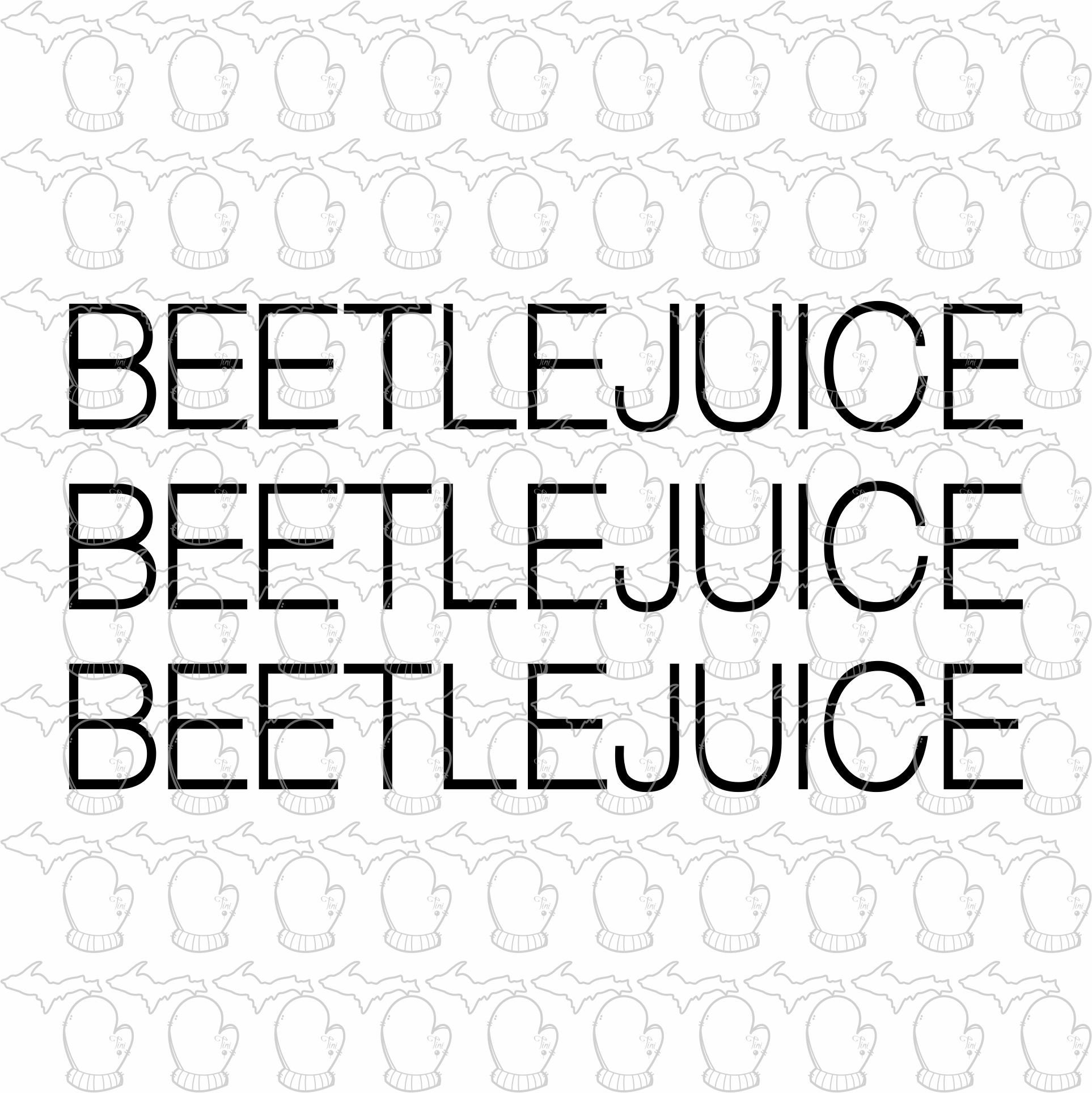 Beetlejuice SVG File PDF File Vector Art - Etsy UK