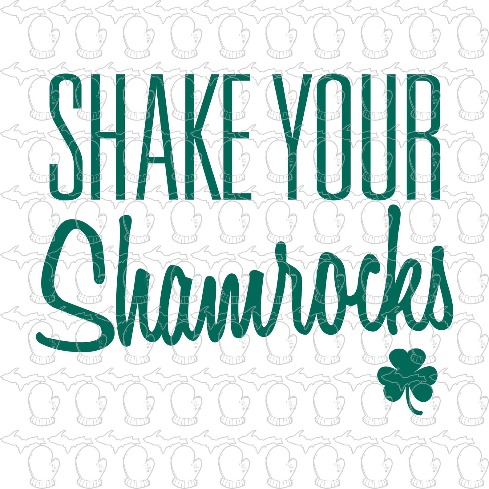 Shake Your Shamrocks ...SVG File PDF File Vector Art Irish Sweater - Etsy