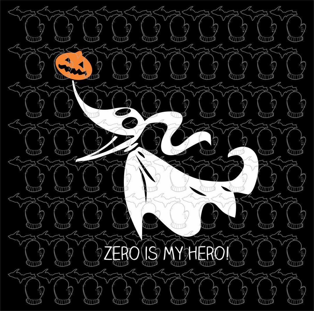 Zero is My Hero ...SVG File PDF File Vector Art Tim Burton Nightmare ...