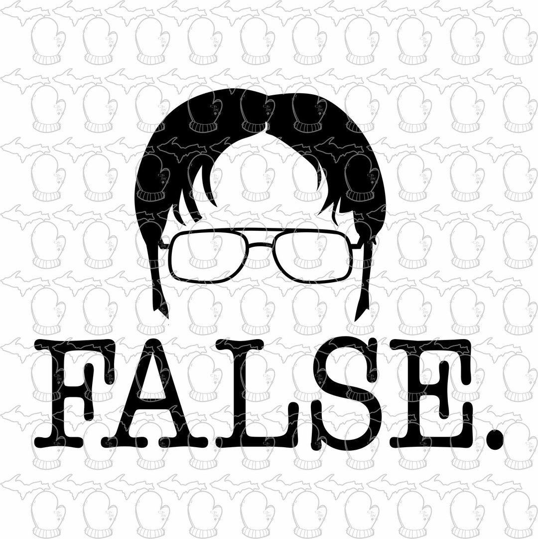 The Office Dwight False SVG File PDF File Vector Art Trending - Etsy
