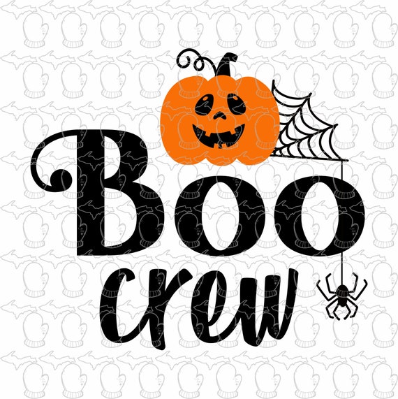 Boo Crew Cute Halloween SVG File PDF File Vector Art - Etsy