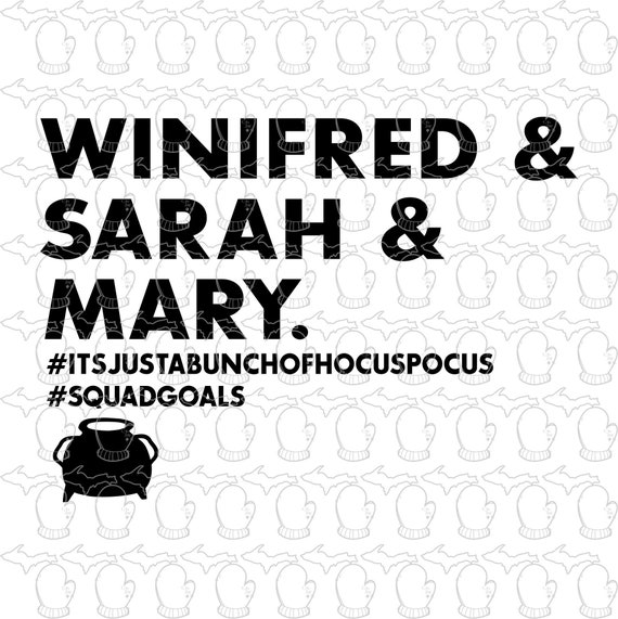Hocus Pocus Squad Goals SVG File PDF File Vector Art Trending - Etsy