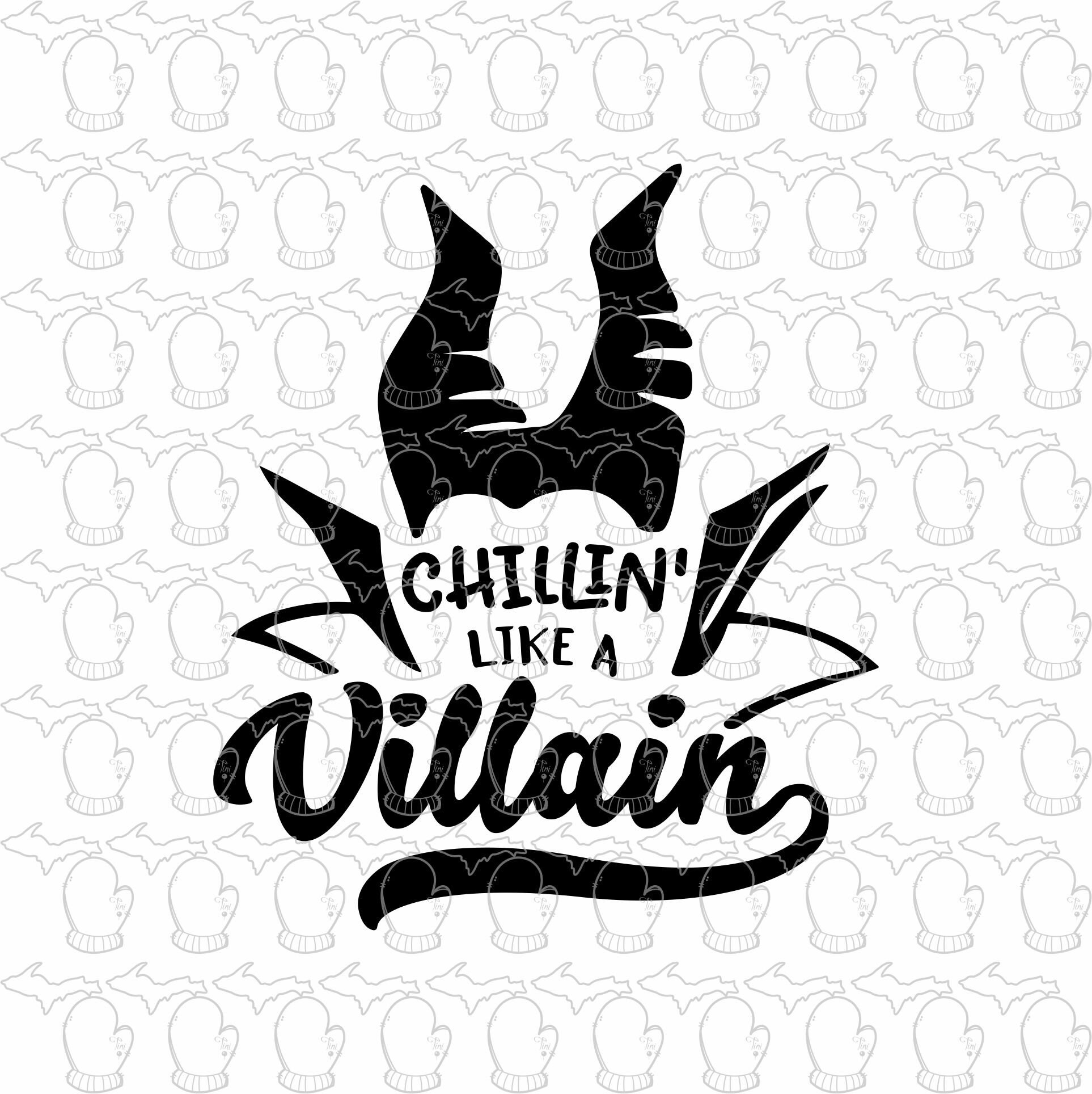 Chillin Like a Villain 2 SVG File PDF File Vector Art - Etsy