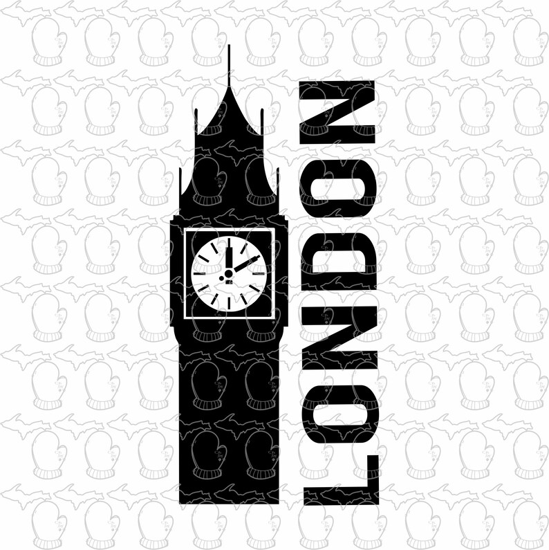 Big Ben London England SVG File PDF File Vector Art Instagram Trending ...