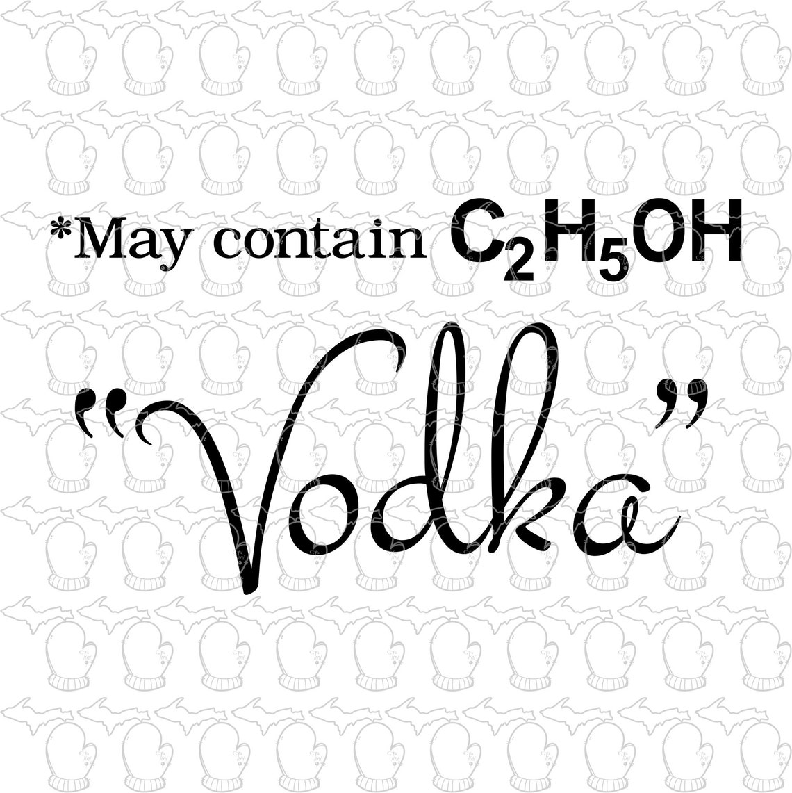 Vodka chemical Componants SVG File PDF File Vector Art - Etsy