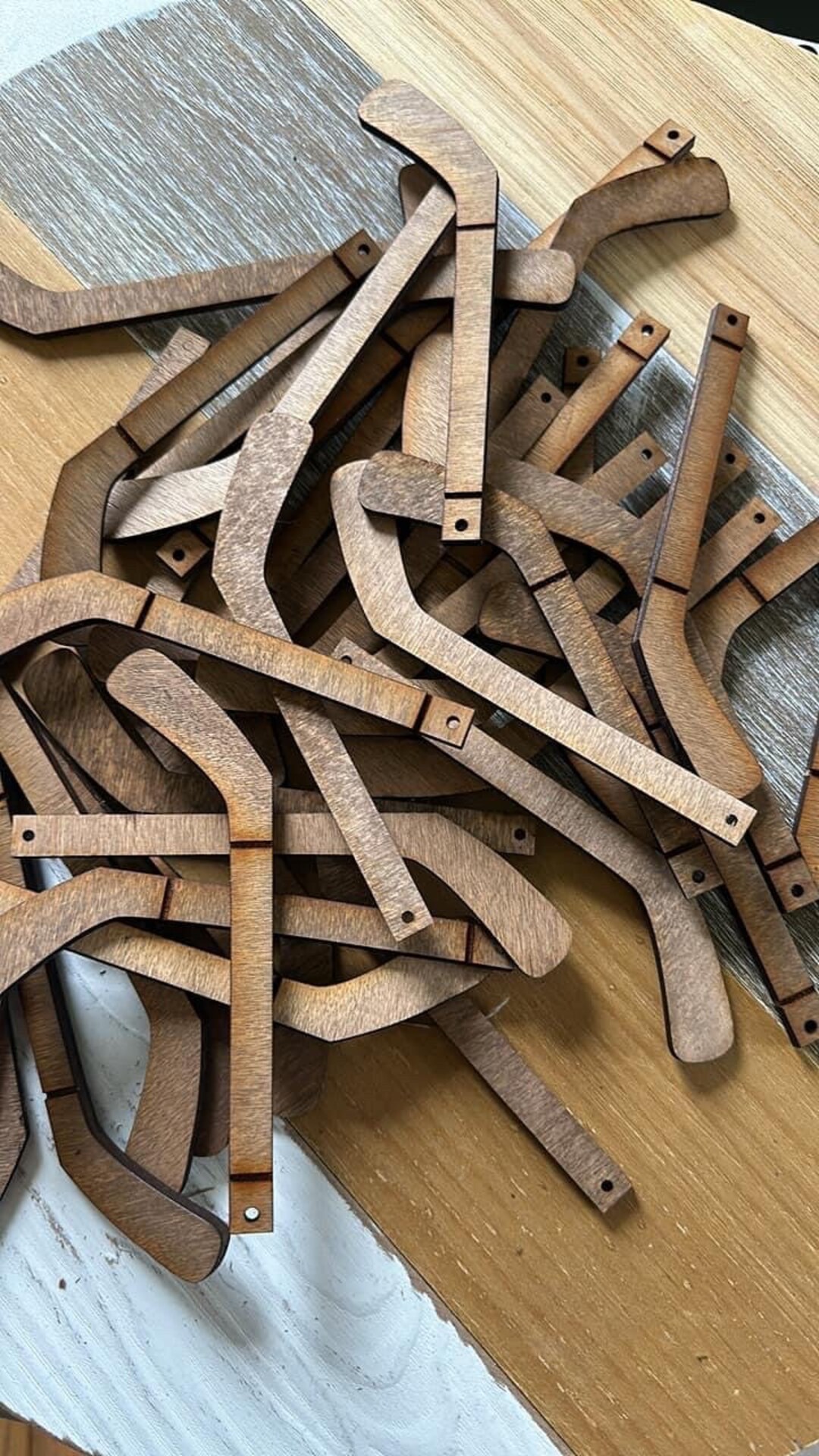 Blank Hockey Stick Ornaments for DIY Stained or Unstained - Etsy