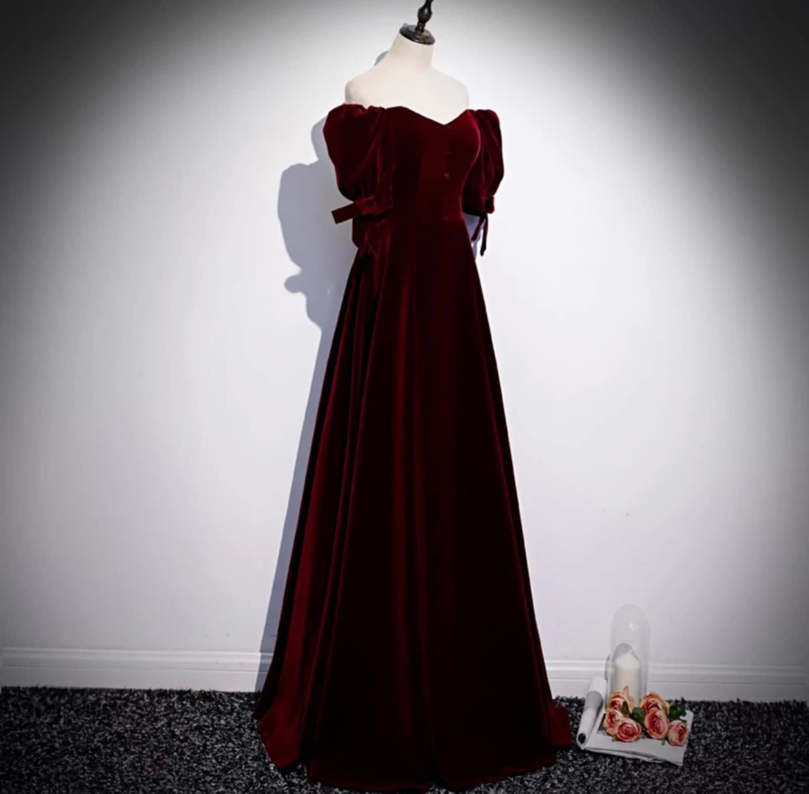 Velvet Cocktail Dress - Etsy