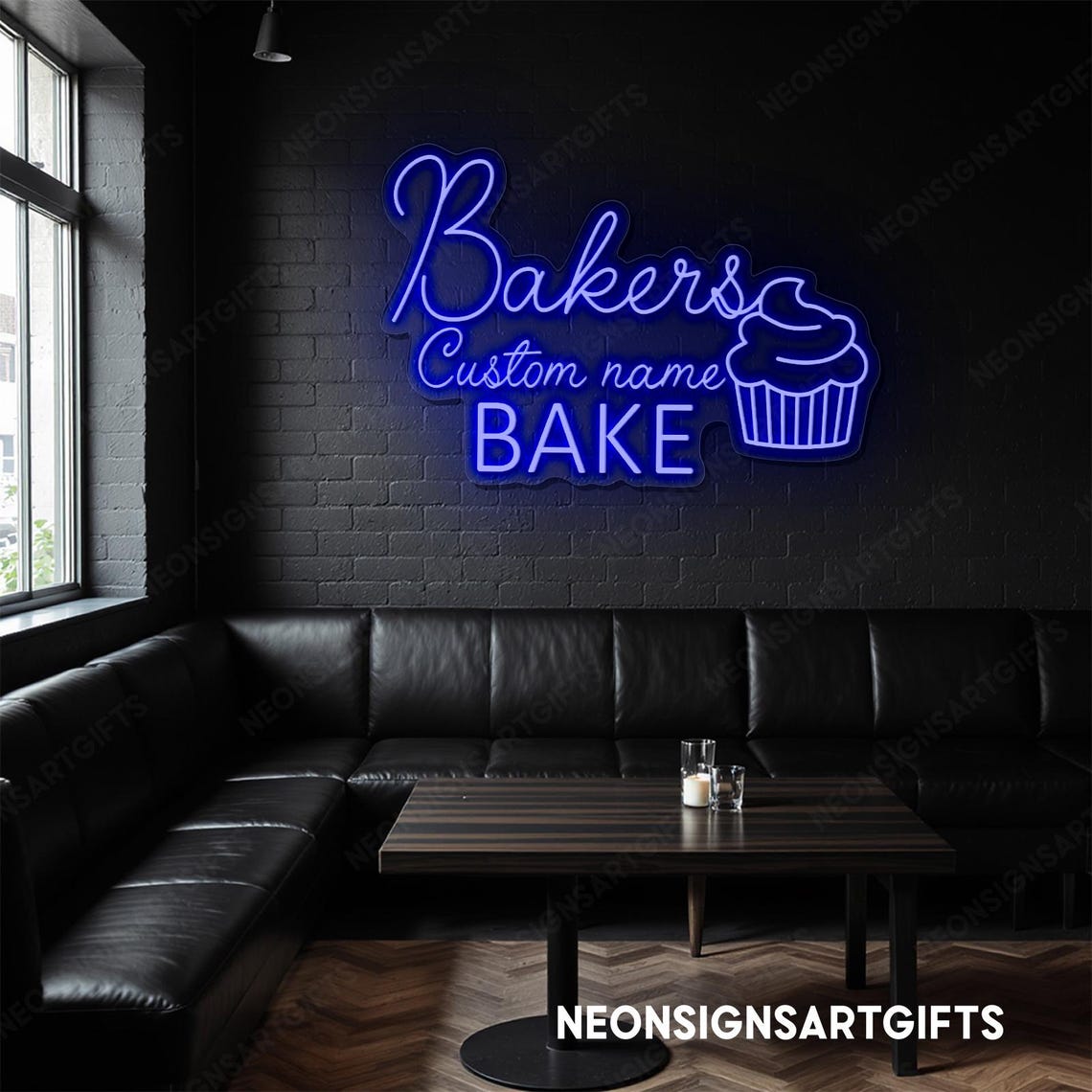 Bakers Custom Name Neon Sign, Bake Shop Custom Light Sign, Personalized ...