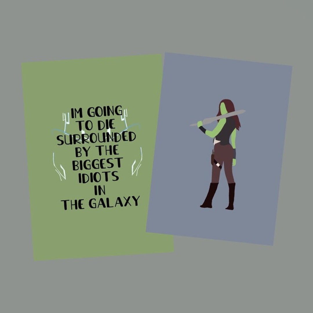 Gamora, Marvel Wall Art, Digital Download, Printable Quote and ...