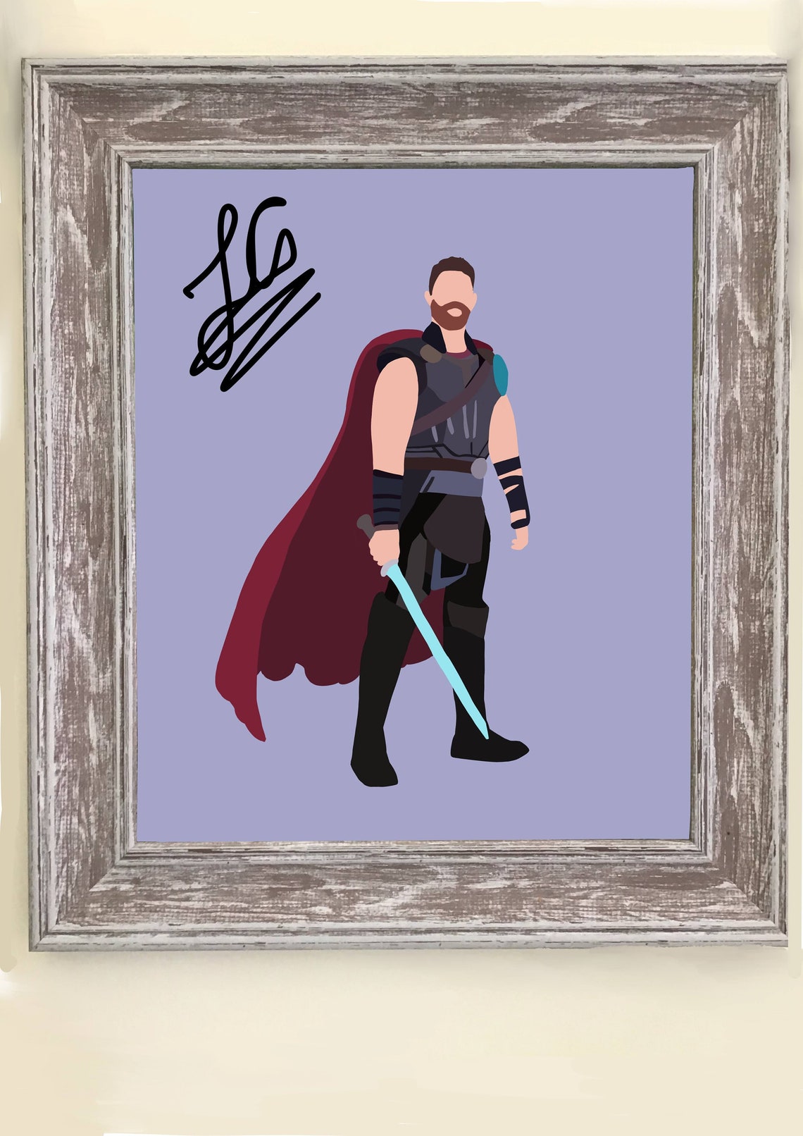 Thor digital art download wall art | Etsy