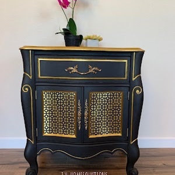 Antique Gold End Table - Etsy