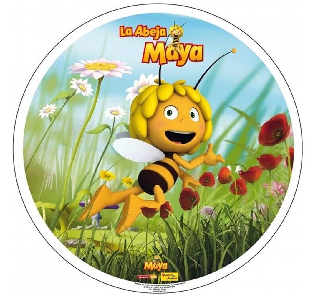 Cake Topper Maya the Bee Flower Meadow Bee New Wafer Decorative Paper ...
