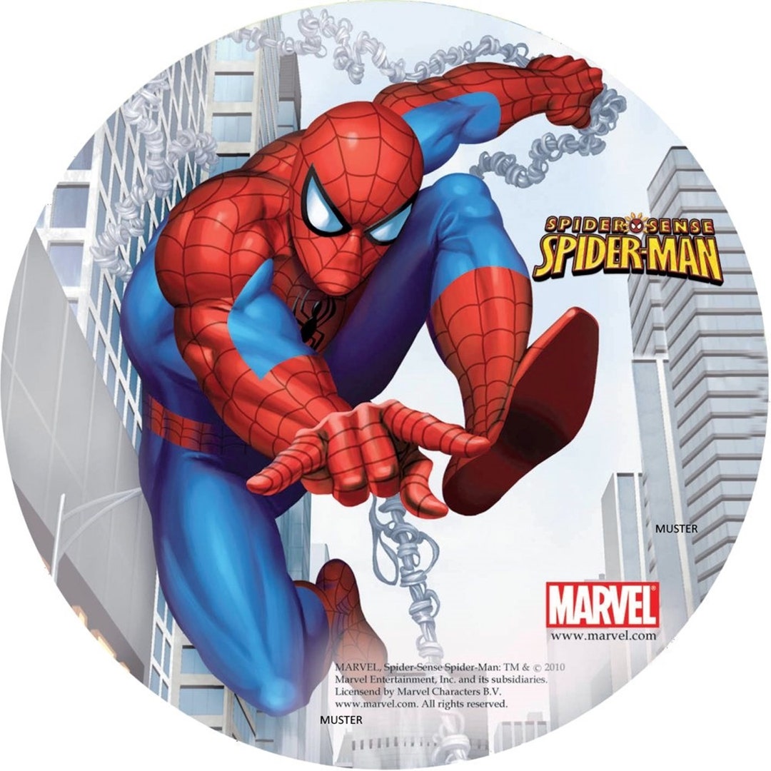 Spiderman Cake Topper Wafer Decorative Paper Cake Decoration to Cut Out ...