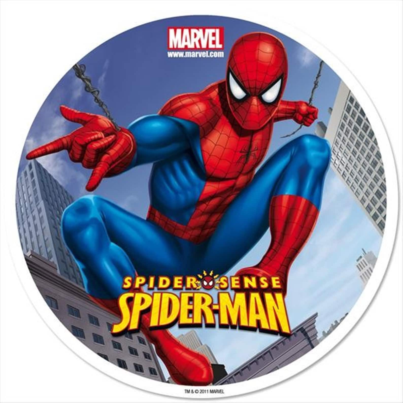 Cake Topper Spiderman Wafer Decorative Paper Cake Decoration Punched ...