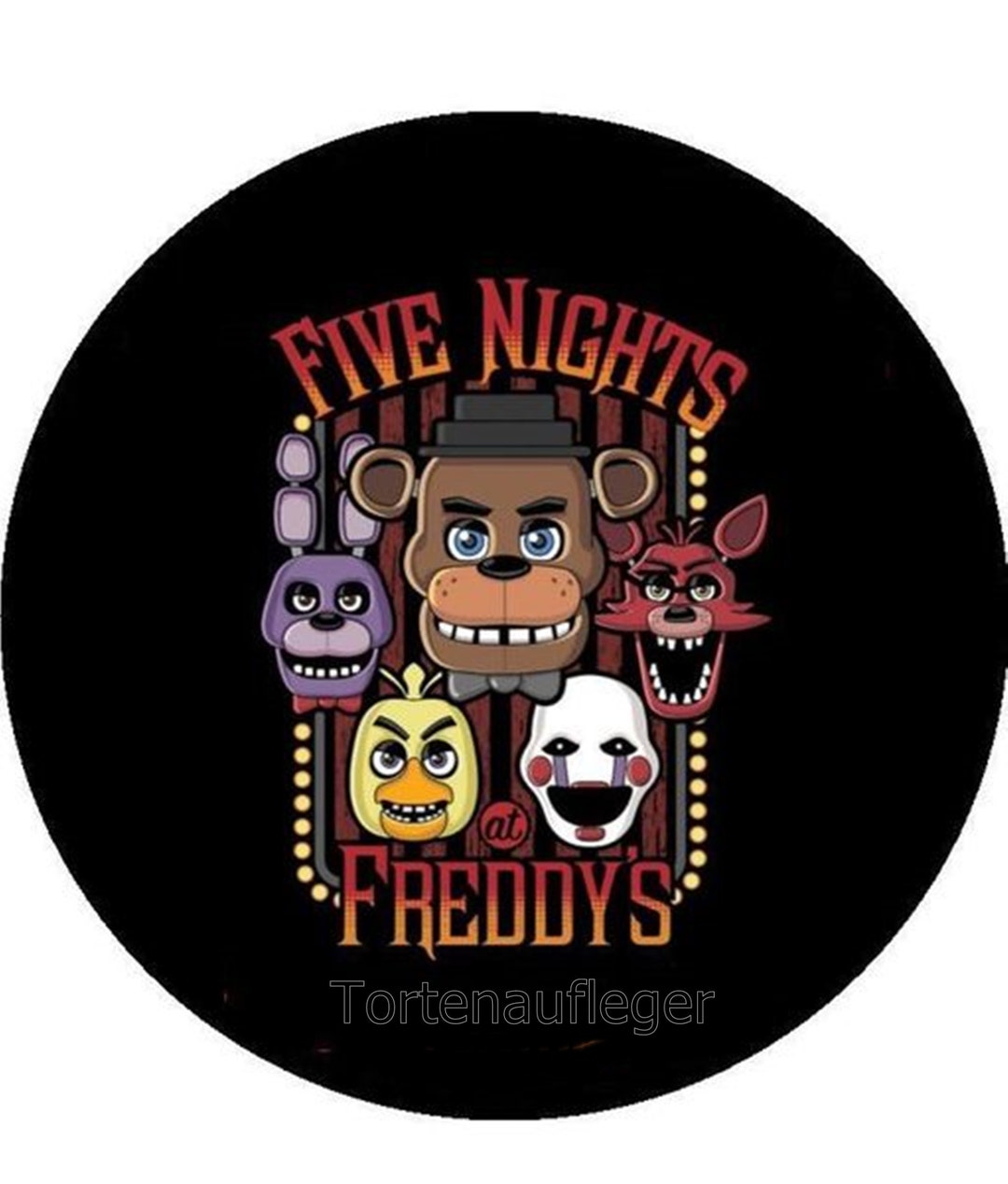 Cake Topper Freddy's Five Nights Wafer Paper Cake Decoration for ...