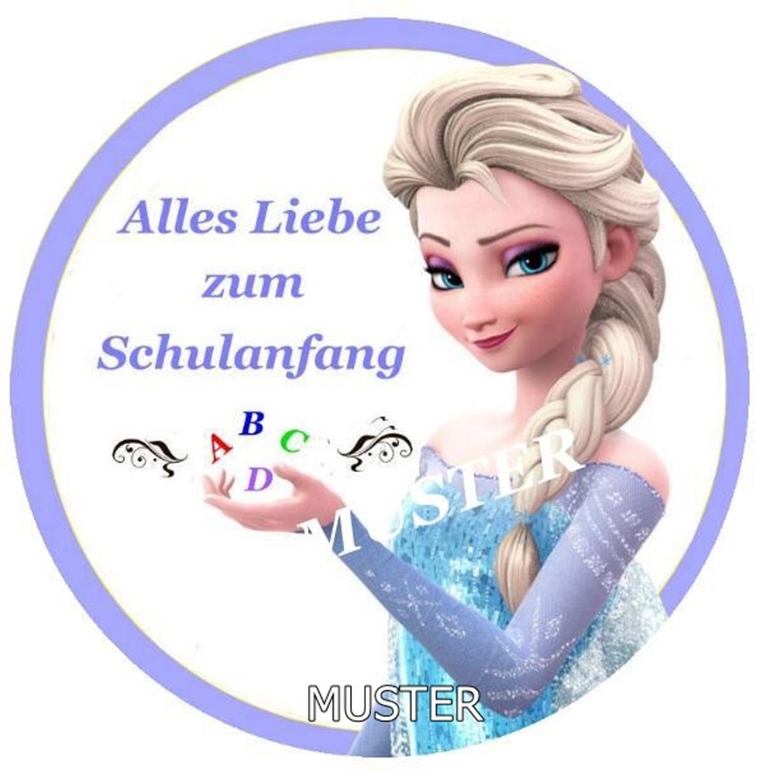 Frozen Anna Elsa Cake Topper Wafer Paper Cake Decoration for Cutting ...