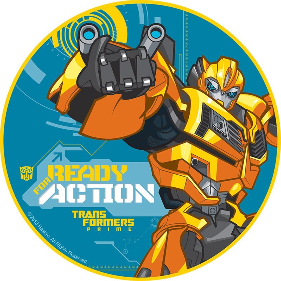 Cake Topper Transformers Wafer Decorative Paper Cake Decoration Punched ...