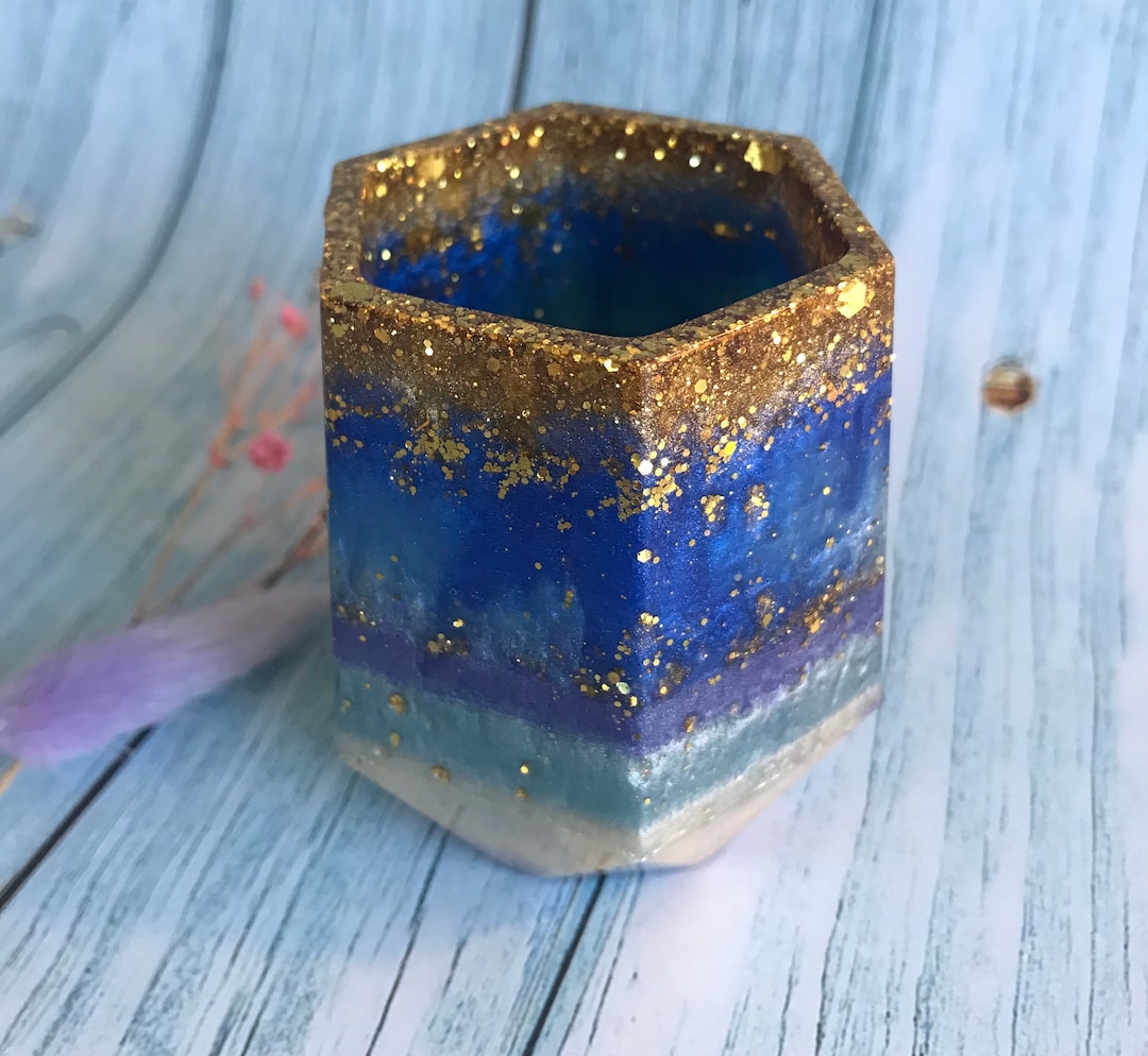 Custom Resin Pen Holder - Etsy