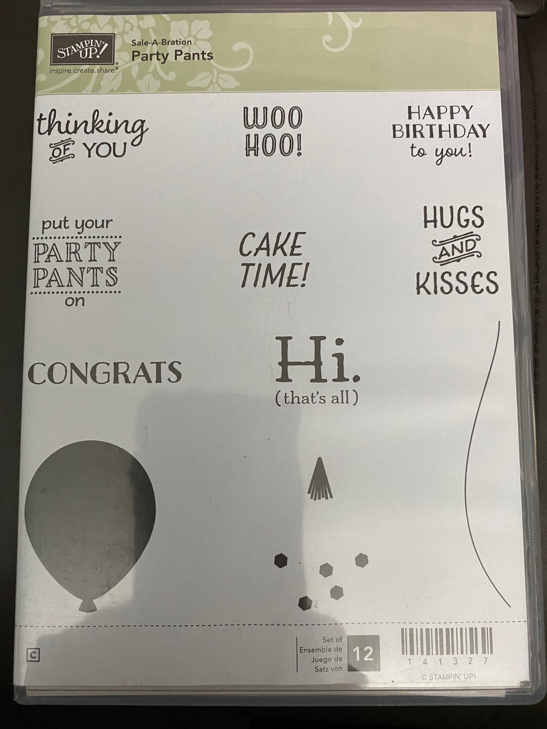 Stampin' Up! Party Pants Stamp Set - Etsy