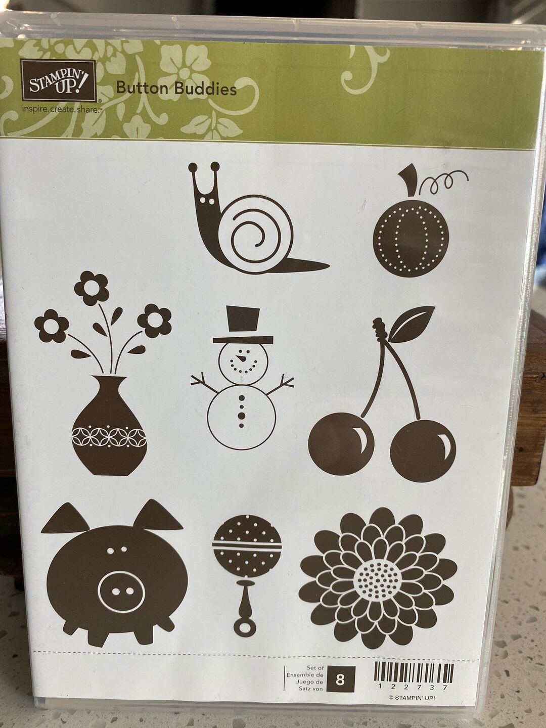 Stampin' Up! Button Buddies Stamp Set - Etsy