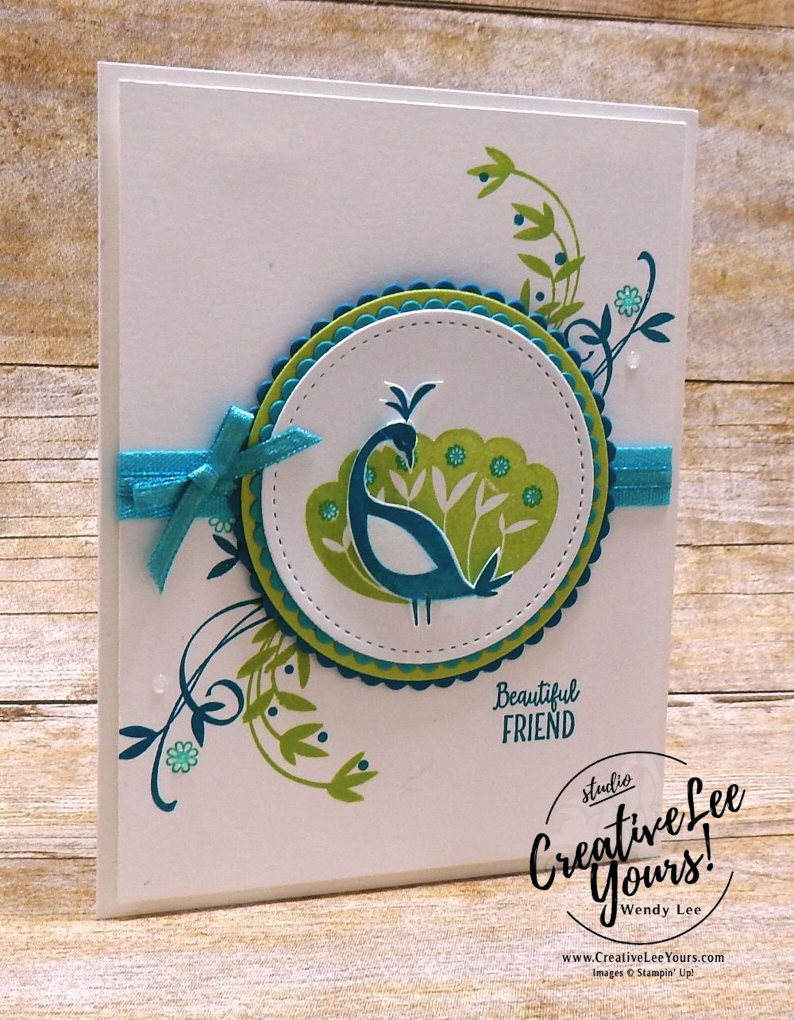 Stampin' Up! Beautiful Peacock Stamp Set - Etsy