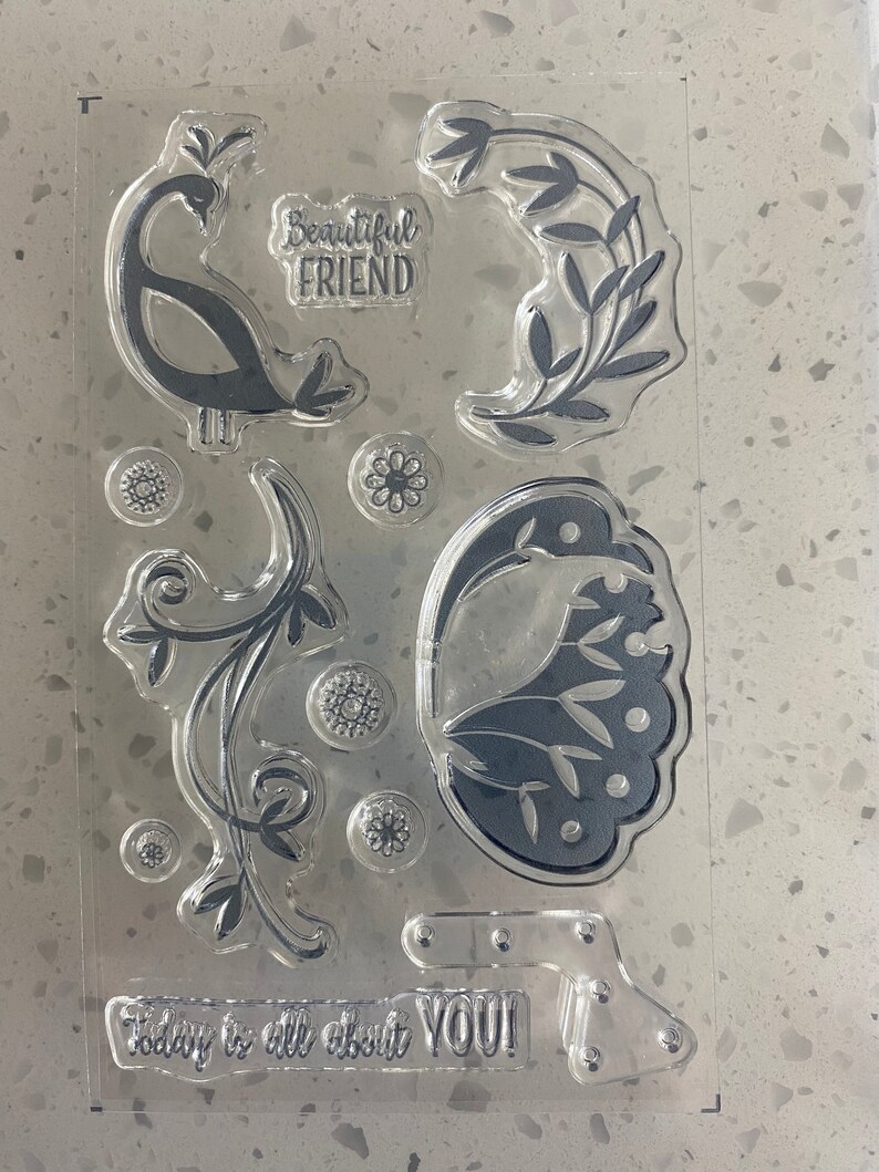 Stampin Up Beautiful Peacock Stamp Set Etsy