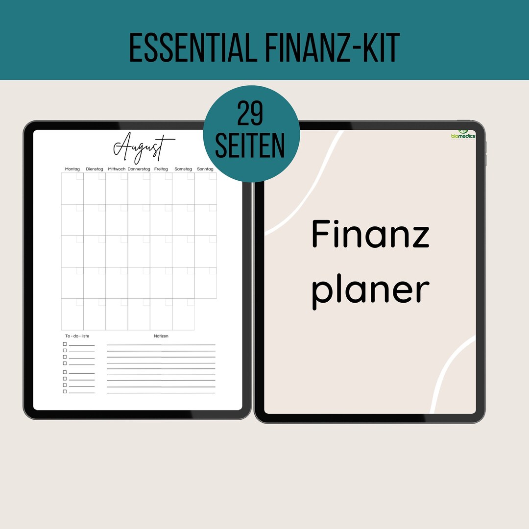 Essential Financial Kit PDF Printable A4 A5 Financial Planner Budget ...
