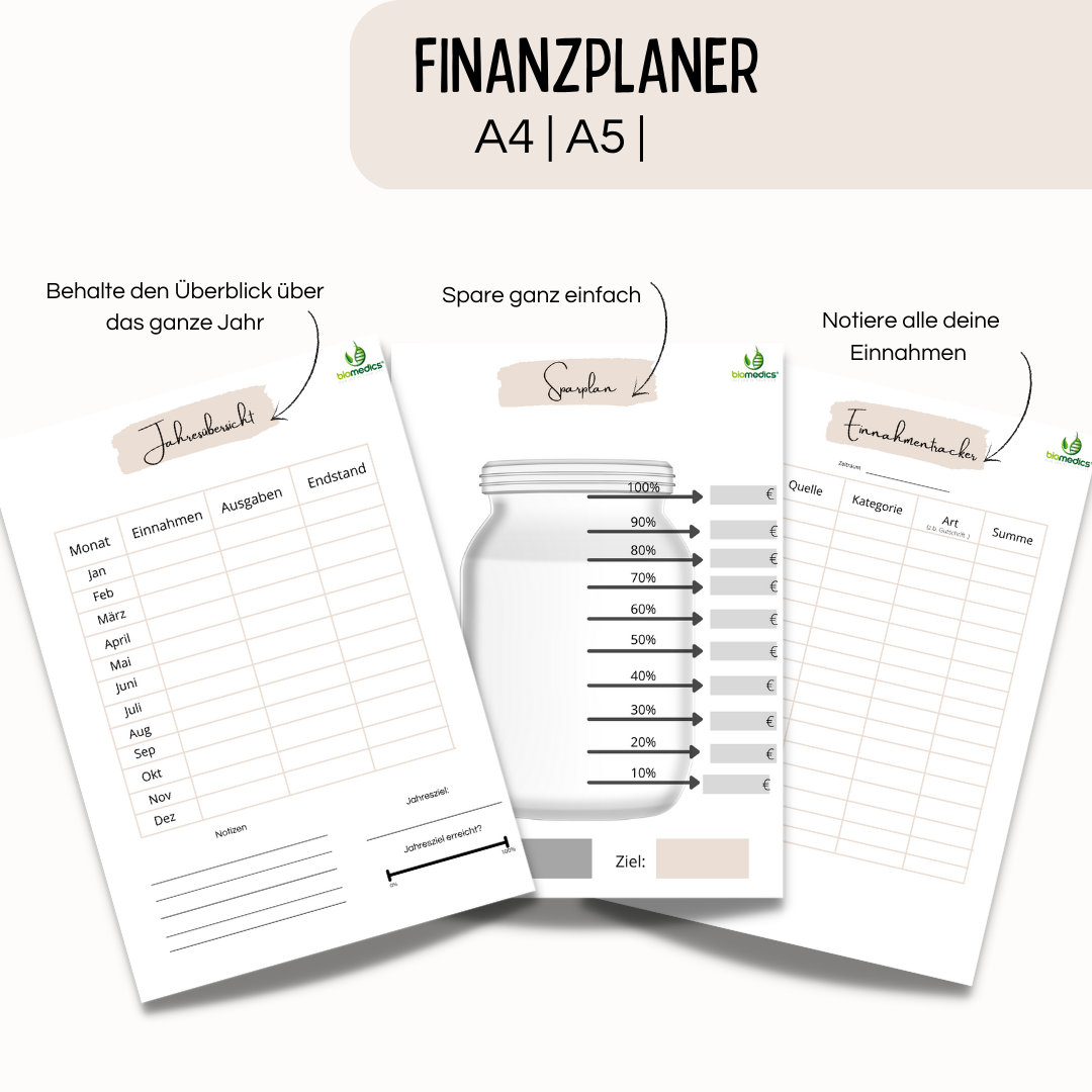 Finanzplaner | 17 Seiten | A4 | A5 - Etsy.de