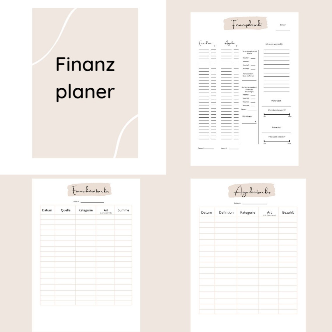 Finanzplaner | 17 Seiten | A4 | A5 - Etsy.de