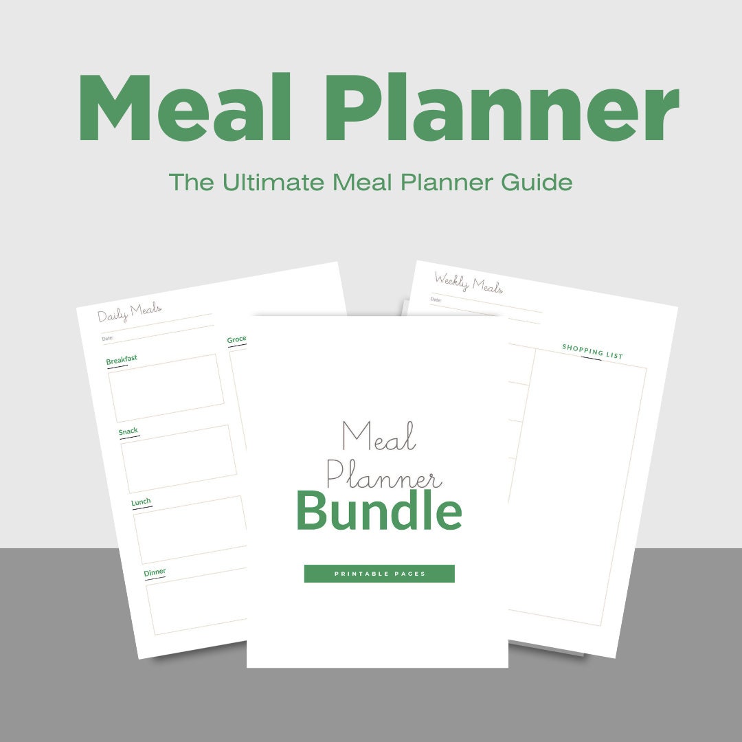 Ultimate Meal Planner Guide | Daily, Weekly, Monthly Meal Planning ...