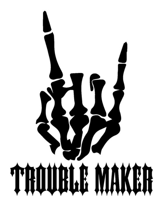 Digital Download Tattoo Style trouble Maker - Etsy
