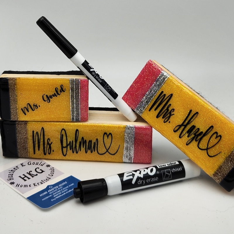 Glitter Dry Erase Board - Etsy