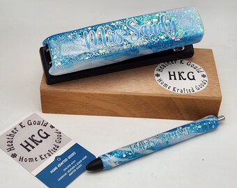 Glitter Pencil Stapler Personalized Stapler Personalized Stapler and ...