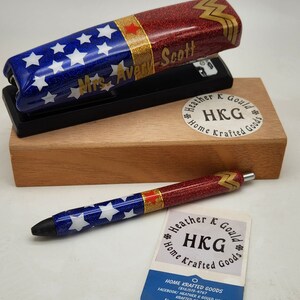 Custom Superhero Stapler and Pen - Etsy