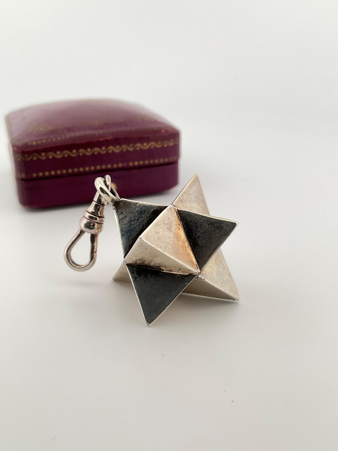 Unique Vintage Heavy Sterling Silver Flail Mace Fob Pendant JA15G - Etsy