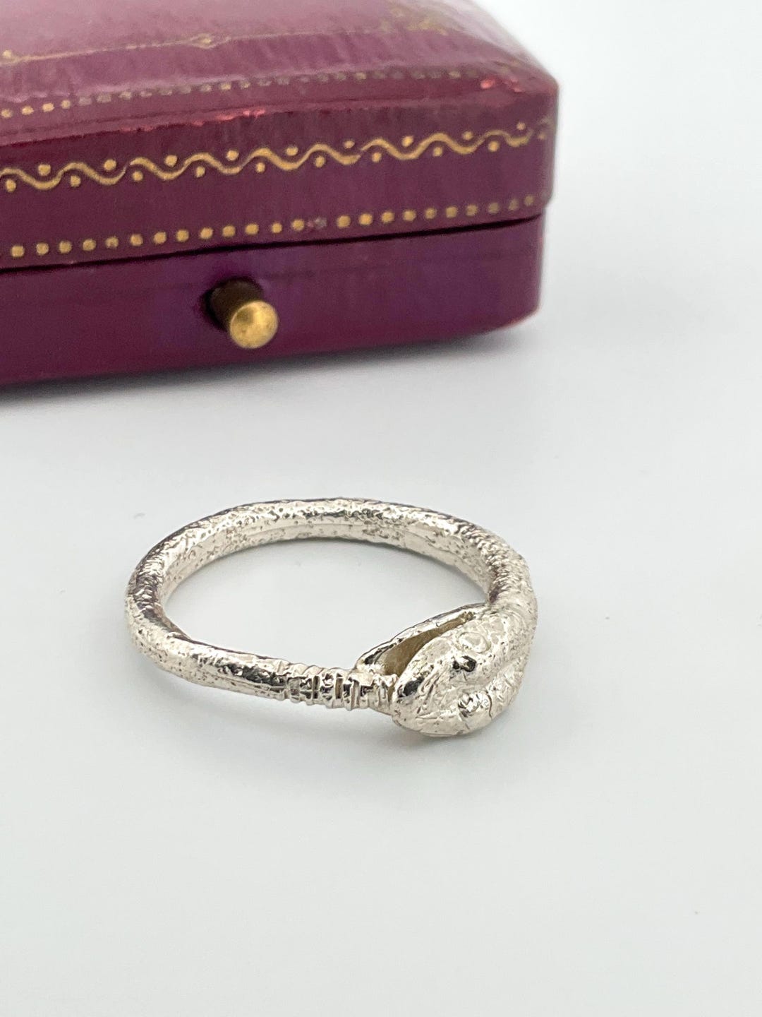 Vintage Snake Eating It’s Tail Ring Sterling Silver (MR15) - Etsy