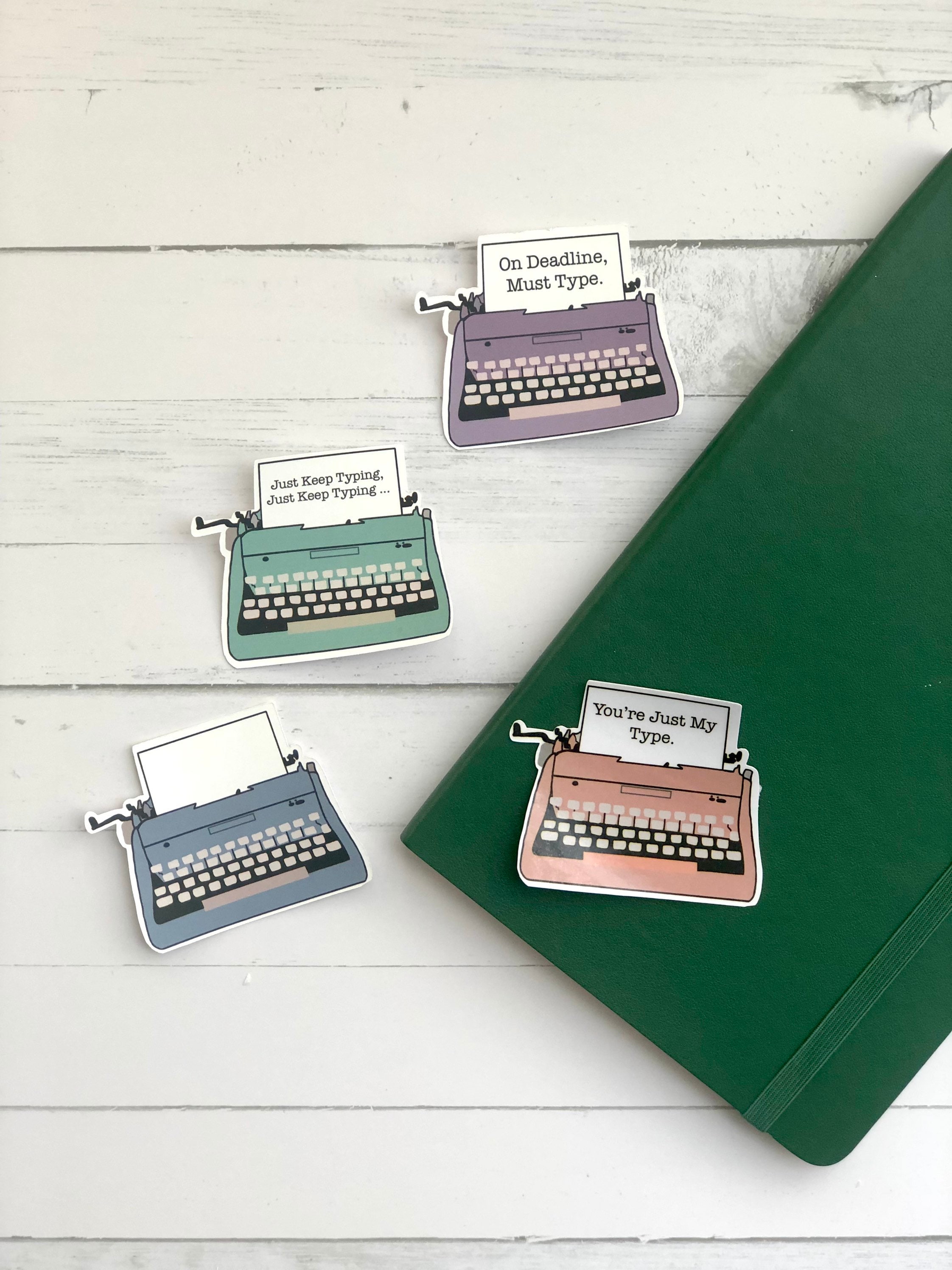 Typewriter Vinyl Sticker Typewriter Writer and Journalist - Etsy