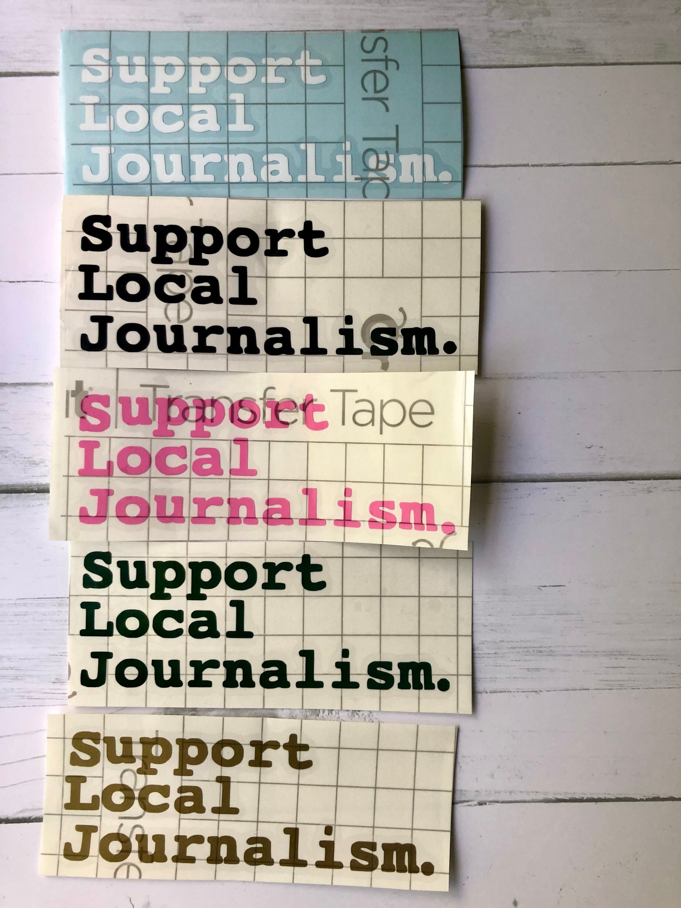 Support Local Journalism Vinyl Decal Gifts for Journalists - Etsy