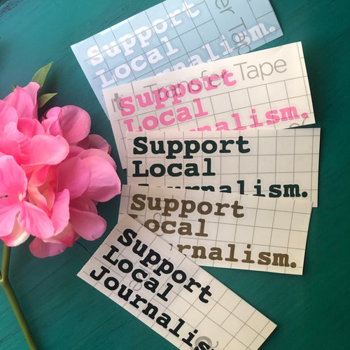 Support Local Journalism Vinyl Decal Gifts for Journalists - Etsy
