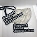 Support Local Journalism Vinyl Matte Sticker, Journalism Stickers ...
