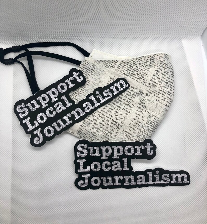 Support Local Journalism Vinyl Matte Sticker, Journalism Stickers ...