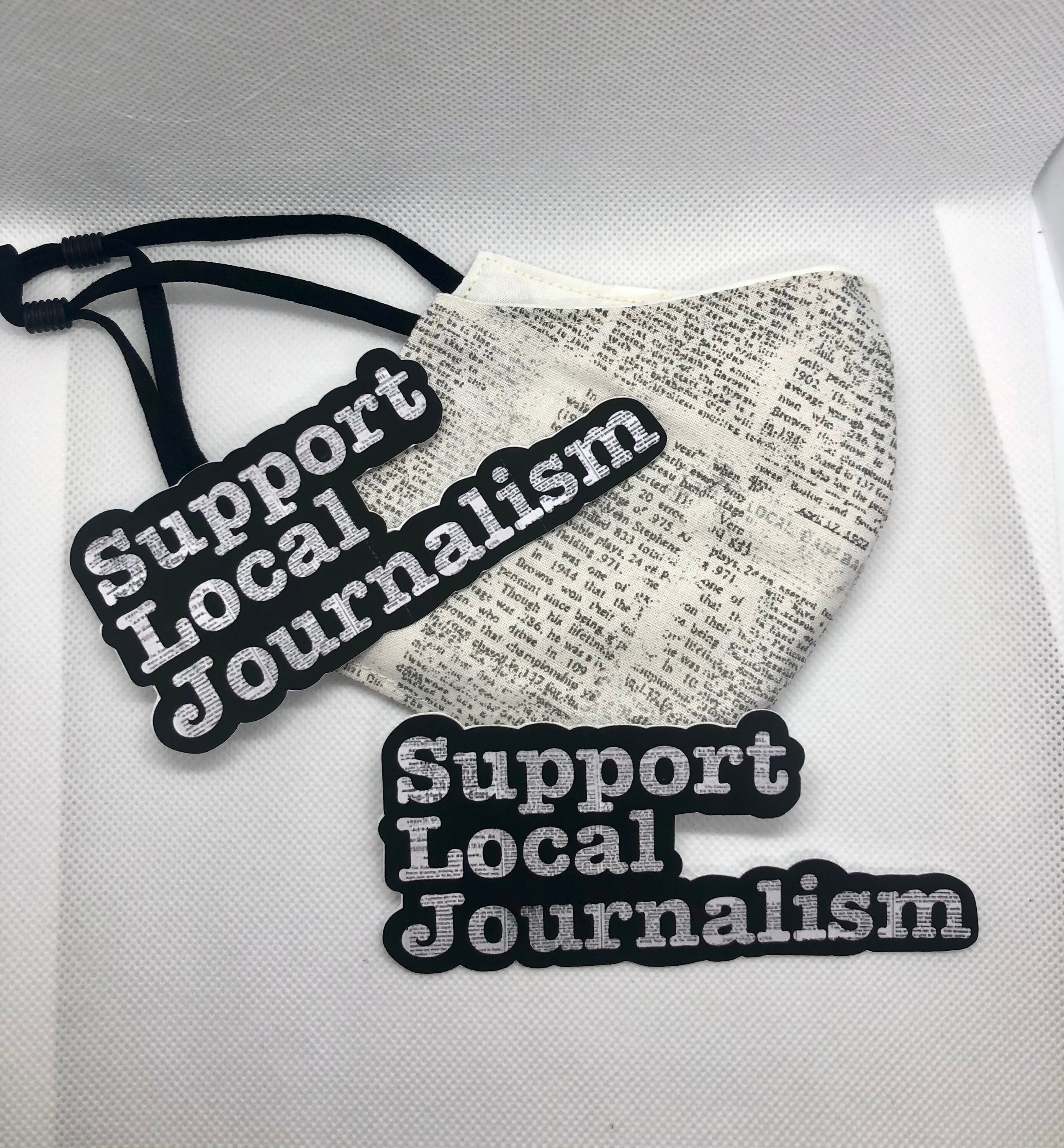 Support Local Journalism Vinyl Matte Sticker, Journalism Stickers ...