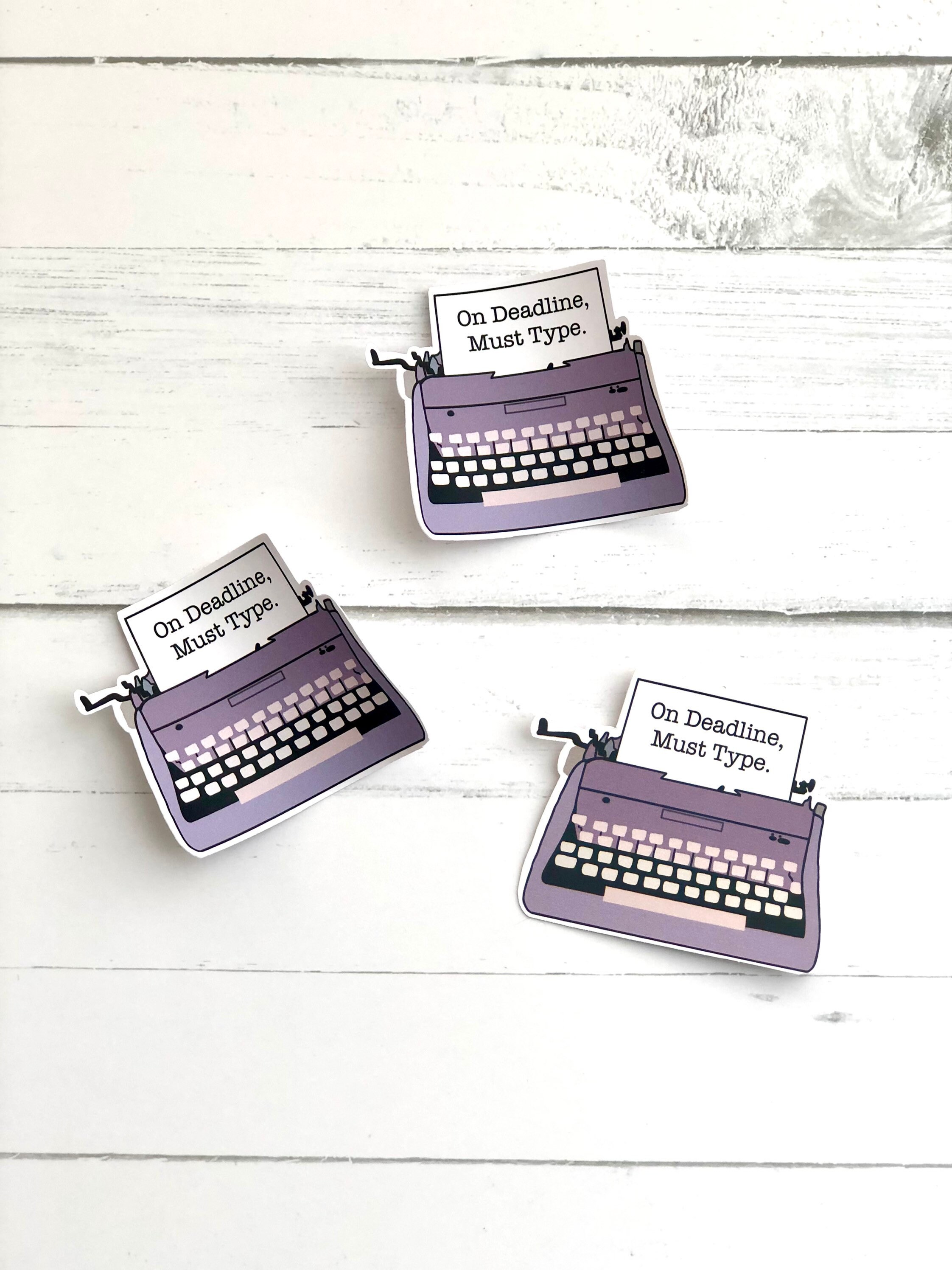 Typewriter Vinyl Sticker Typewriter Writer and Journalist - Etsy