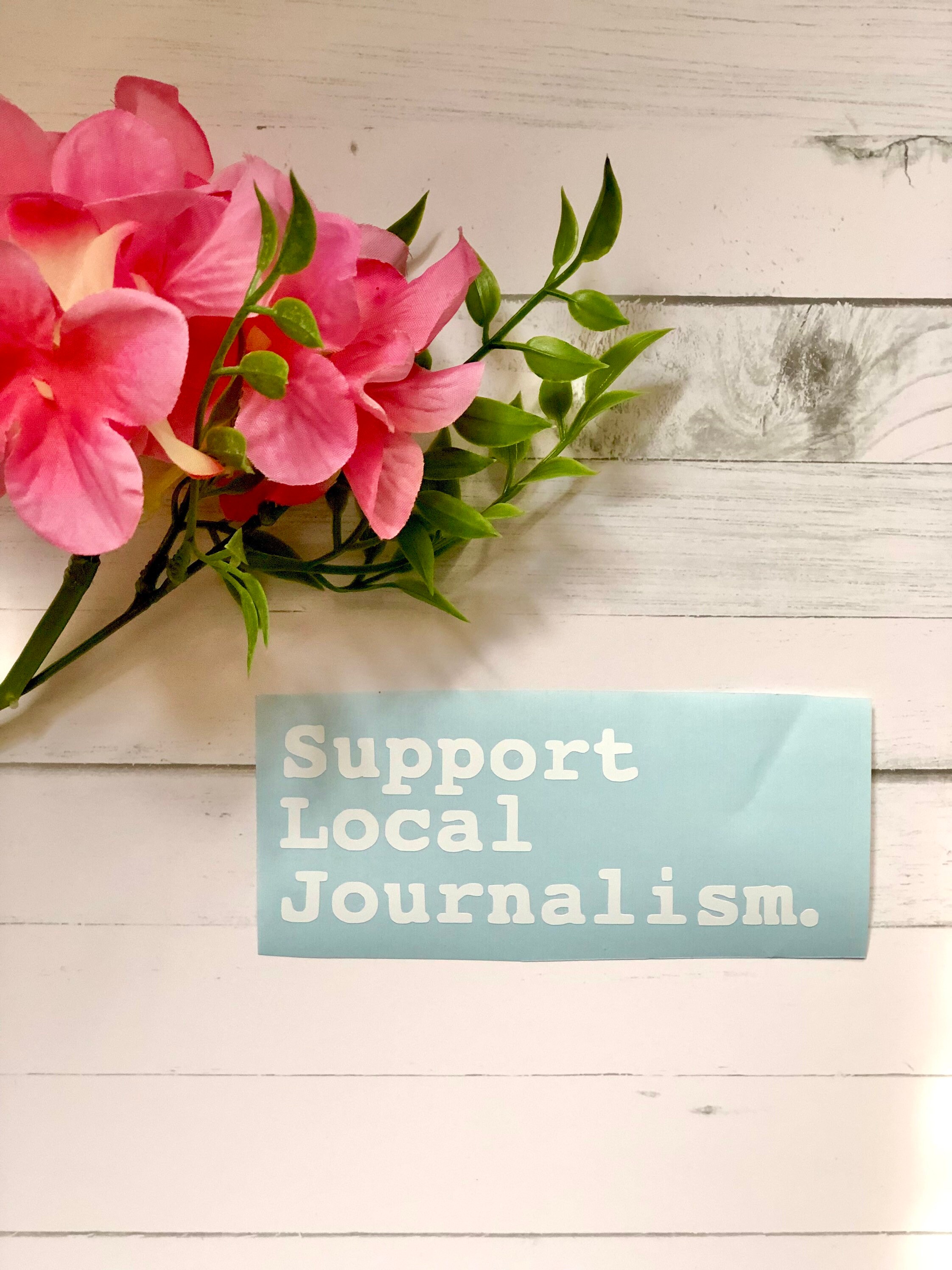 Support Local Journalism Vinyl Decal OUTDOOR USE Gifts for Journalists ...