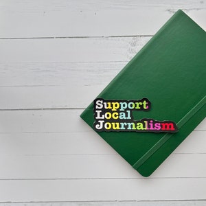 Support Local Journalism Vinyl Matte Sticker, Journalism Stickers ...