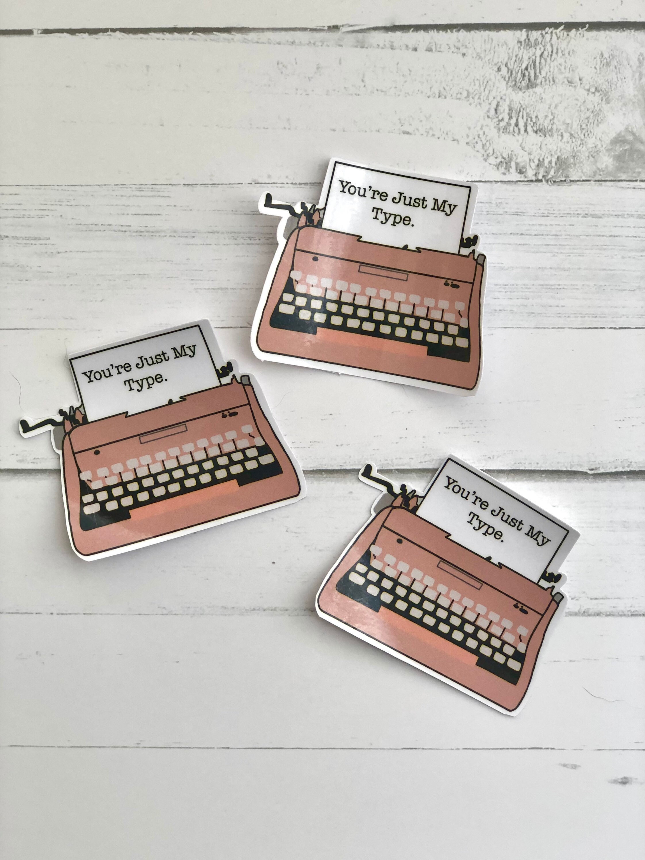 Typewriter Vinyl Sticker Typewriter Writer and Journalist - Etsy