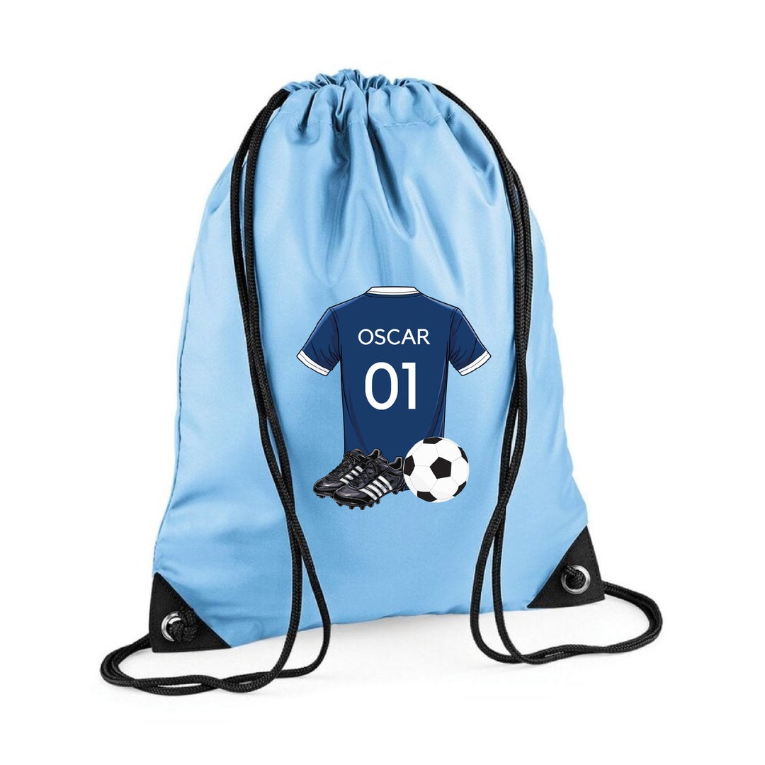 Personalised Football PE Bag, Personalised Backpack PE Bag, Sports Bag ...