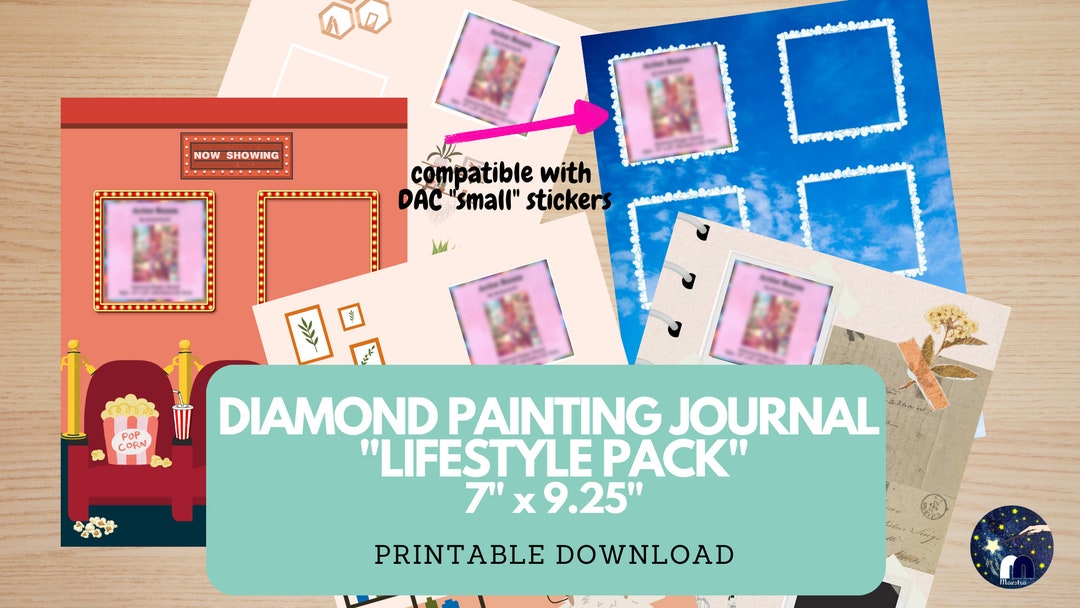Diamond Art Lifestyle Journal 7" X 9.25" Diamond Painting Tracker DAC ...