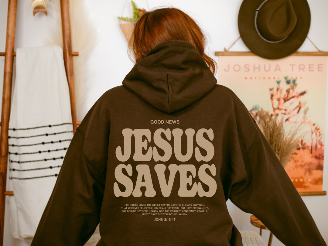 Aesthetic Jesus Saves Hoodie Christian Clothes Jesus Apparel Bible ...