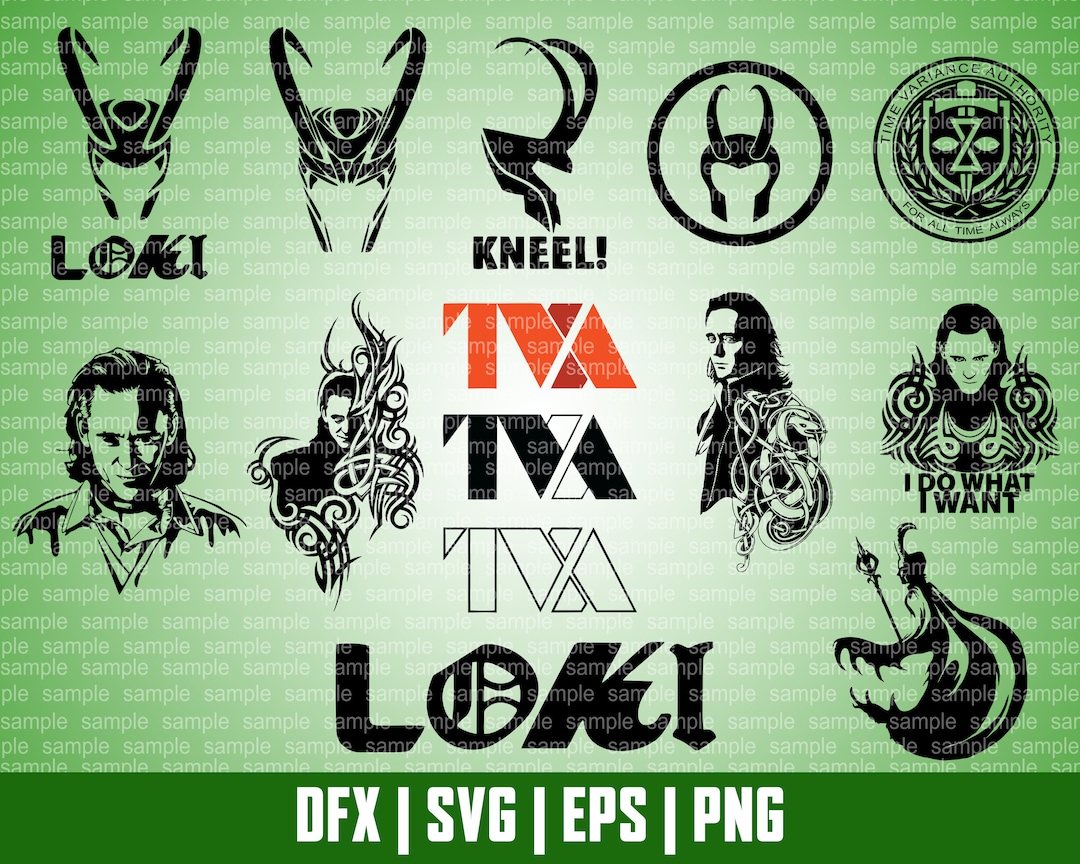 Loki Graphics Pack for Cutting Plotters, Cricut, Cameo | Dxf, Svg, Eps ...